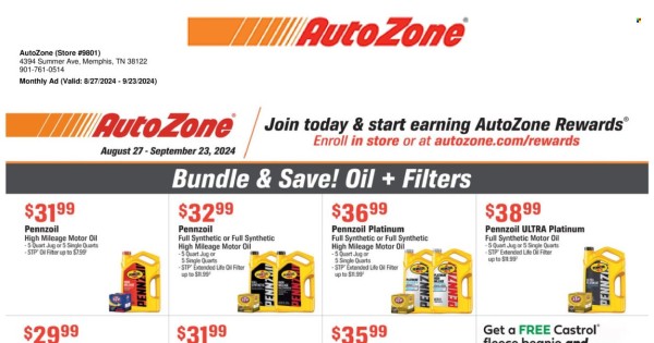 AutoZone Current Sales - Weekly Ads Online