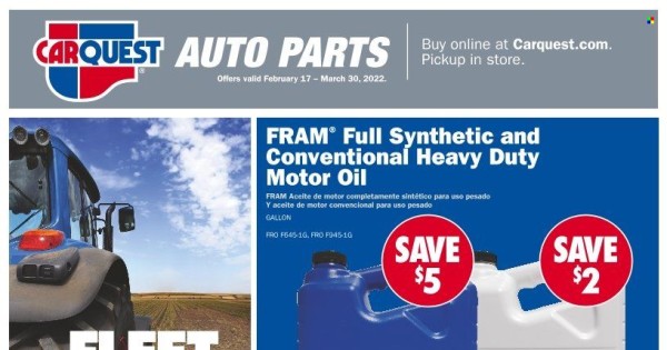 Carquest Auto Parts Current Sales - Weekly Ads Online