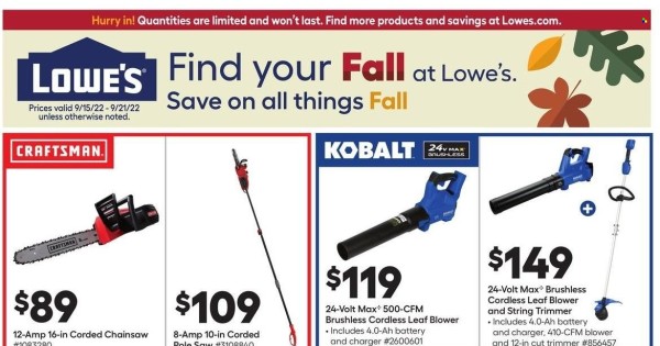 Lowe's Current Sales - Weekly Ads Online