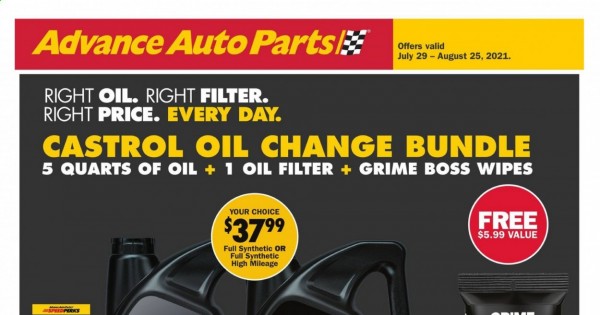 Advance Auto Parts Current Flyer - Weekly Ads Online